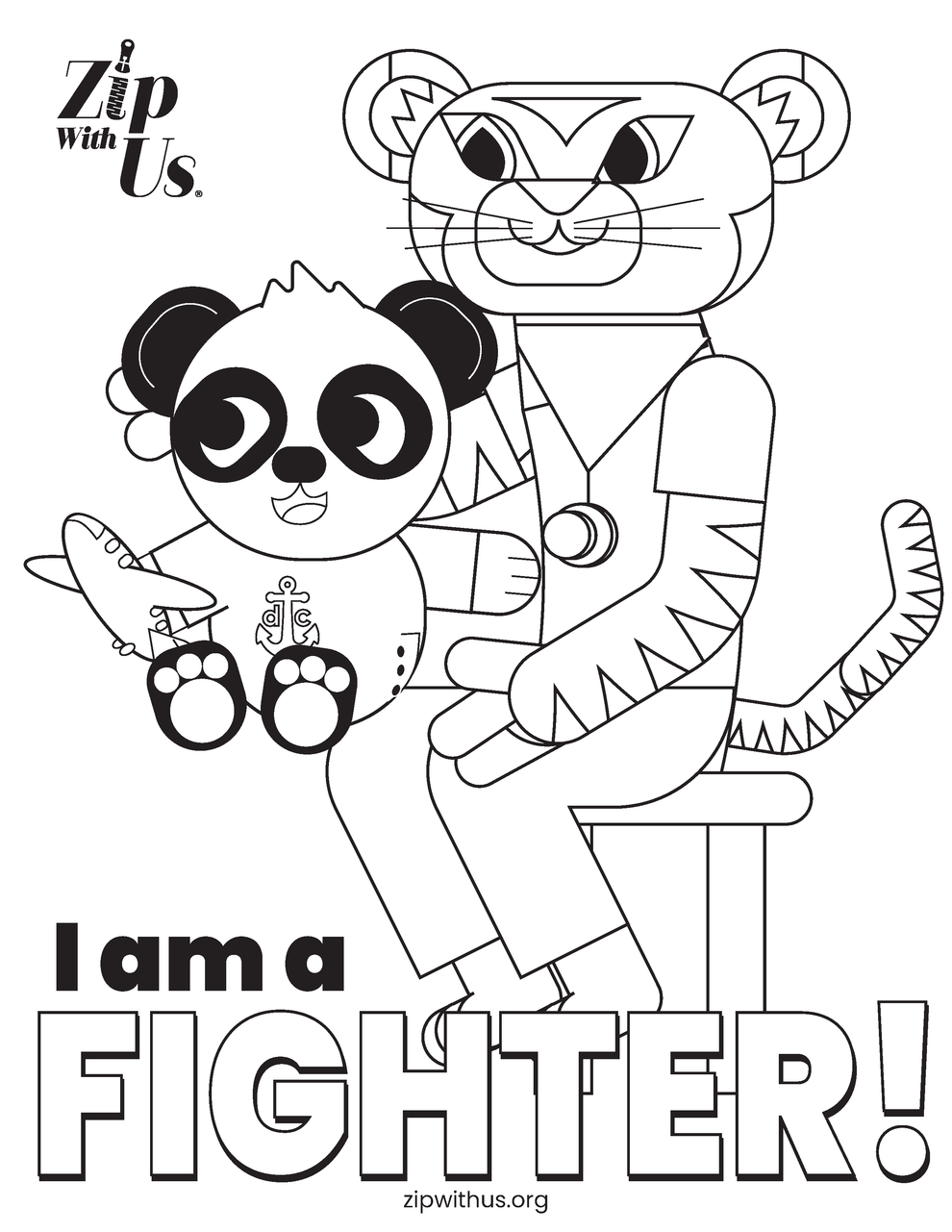 Zip With Us® Coloring pages